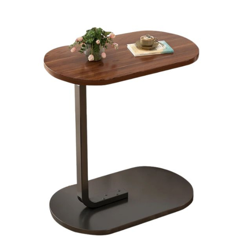 Modern C-Shaped Couch Side Table